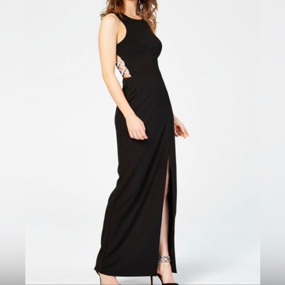 Speechless | Dresses | Speechless Junior Long Black Formal Sleevless ...